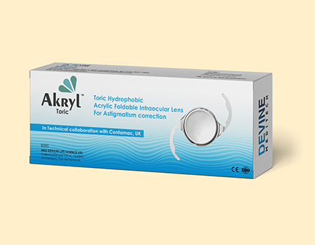 Best Toric Hydrophobic Acrylic Foldable IOL | Devine Meditech